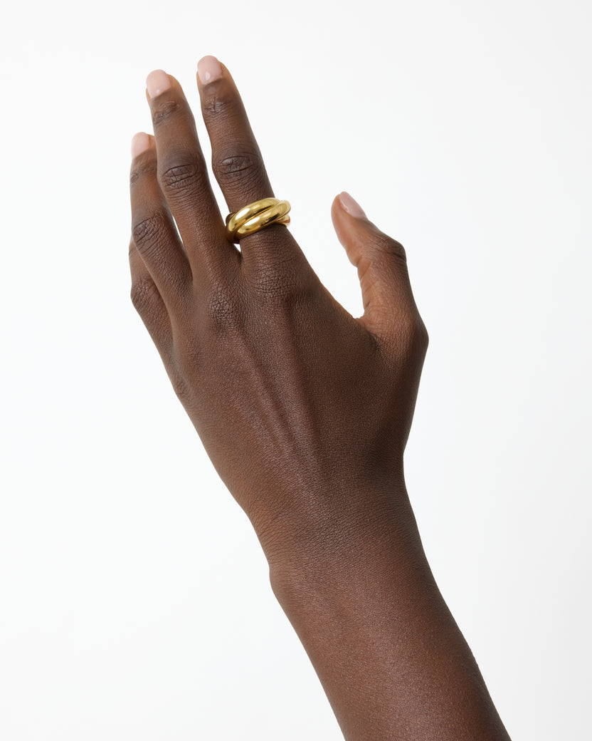 The Nanna Ring in gold or silver | LIÉ STUDIO